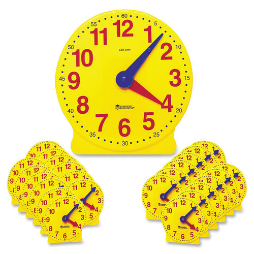 Learning Resources Classroom Clock Kit, Theme/Subject: Learning - Skil ...