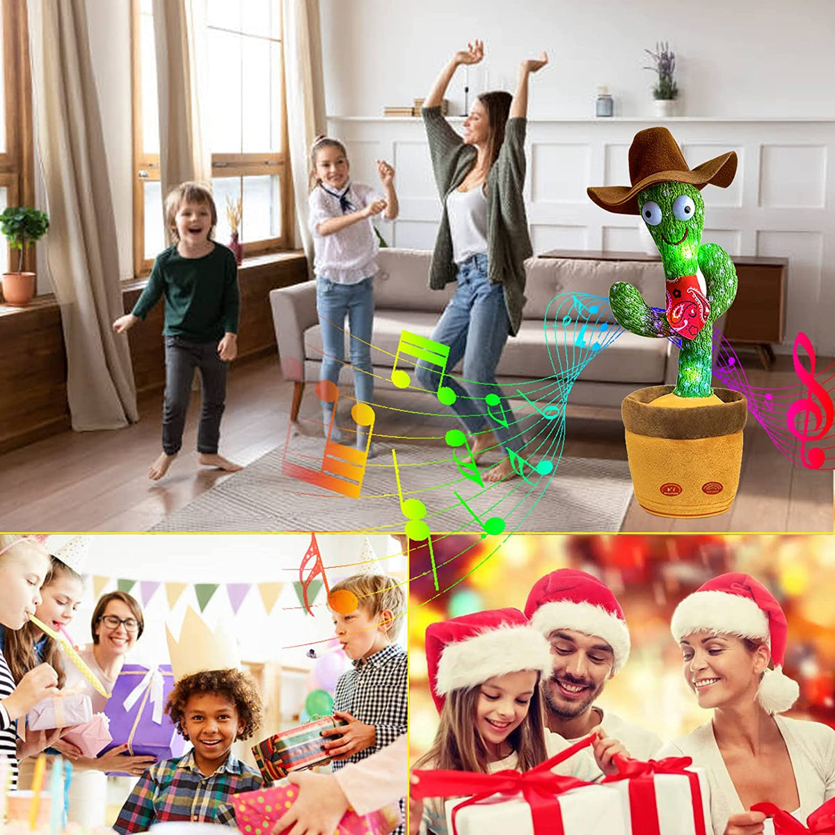 🔥Dancing & Talking Cactus Cowboy Style Mimicking Toy 🌵 – Pana Playhouse