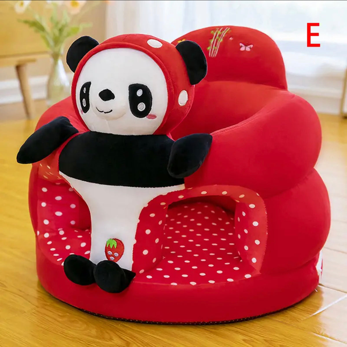 Baby Supportive Cute Plush Sofa Cover Learning to Sit (Only Cover ...